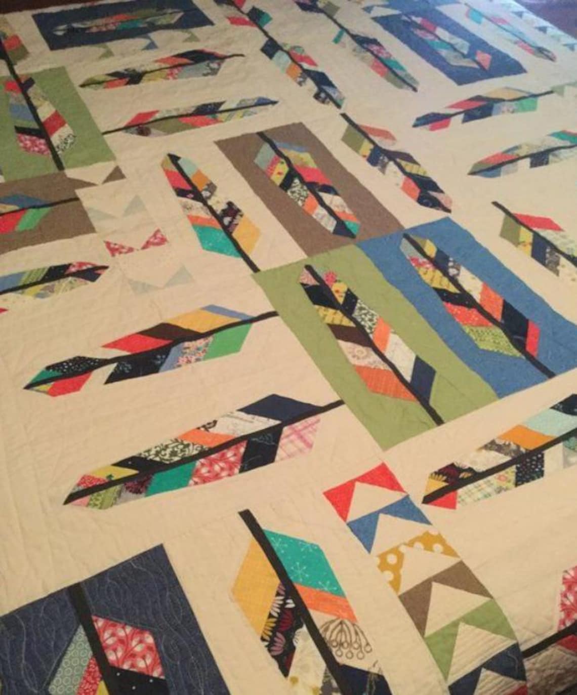 Anna Maria Horner's Feathered Bed Quilt DIGITAL DOWNLOAD PATTERN - Etsy