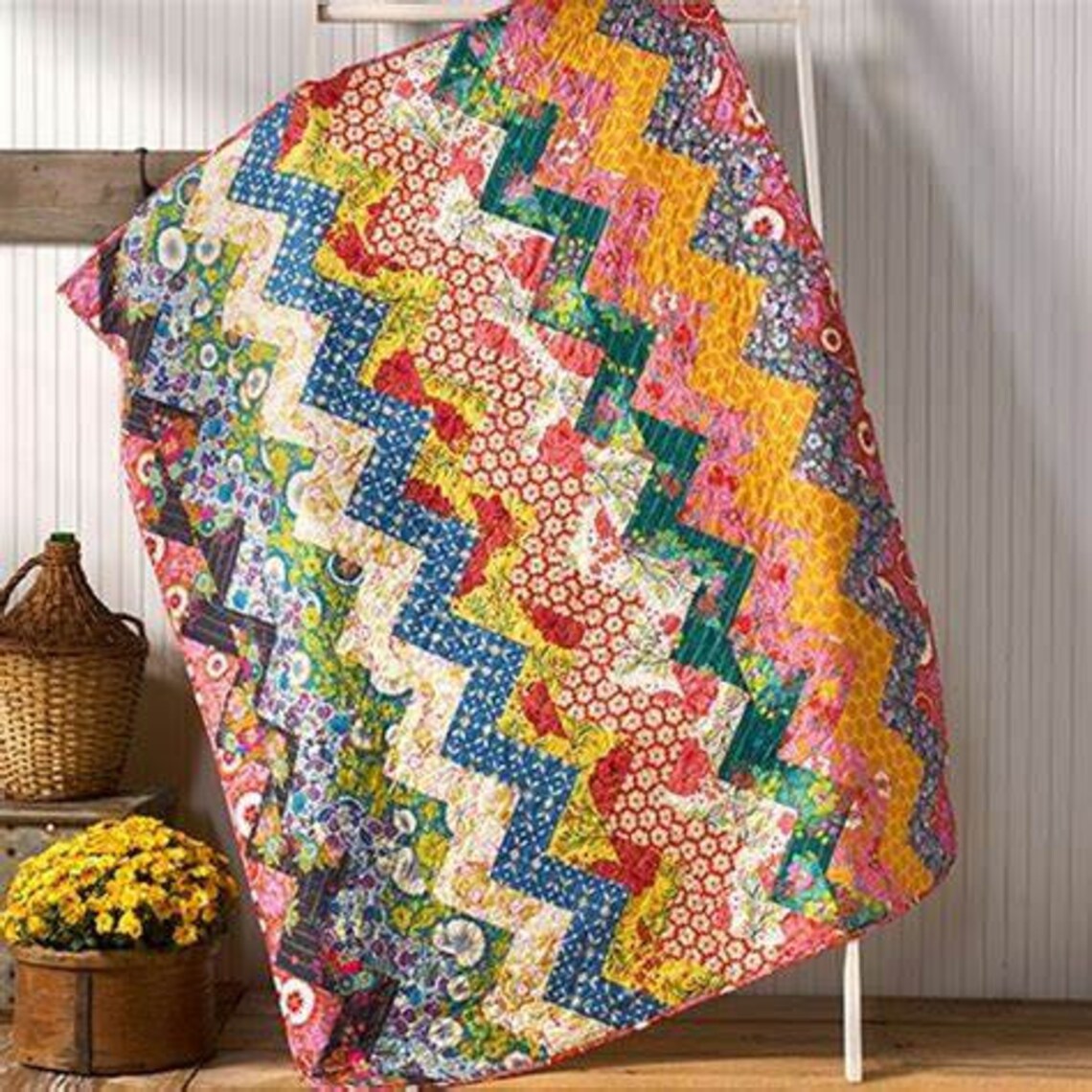 Folk Dance Quilt DIGITAL DOWNLOAD PATTERN by Anna Marie Horner - Etsy
