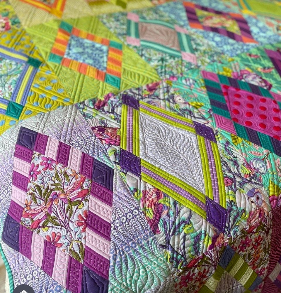Tula Pink's Rise and Shine Quilt Kit Featuring Moon Garden Collective ...