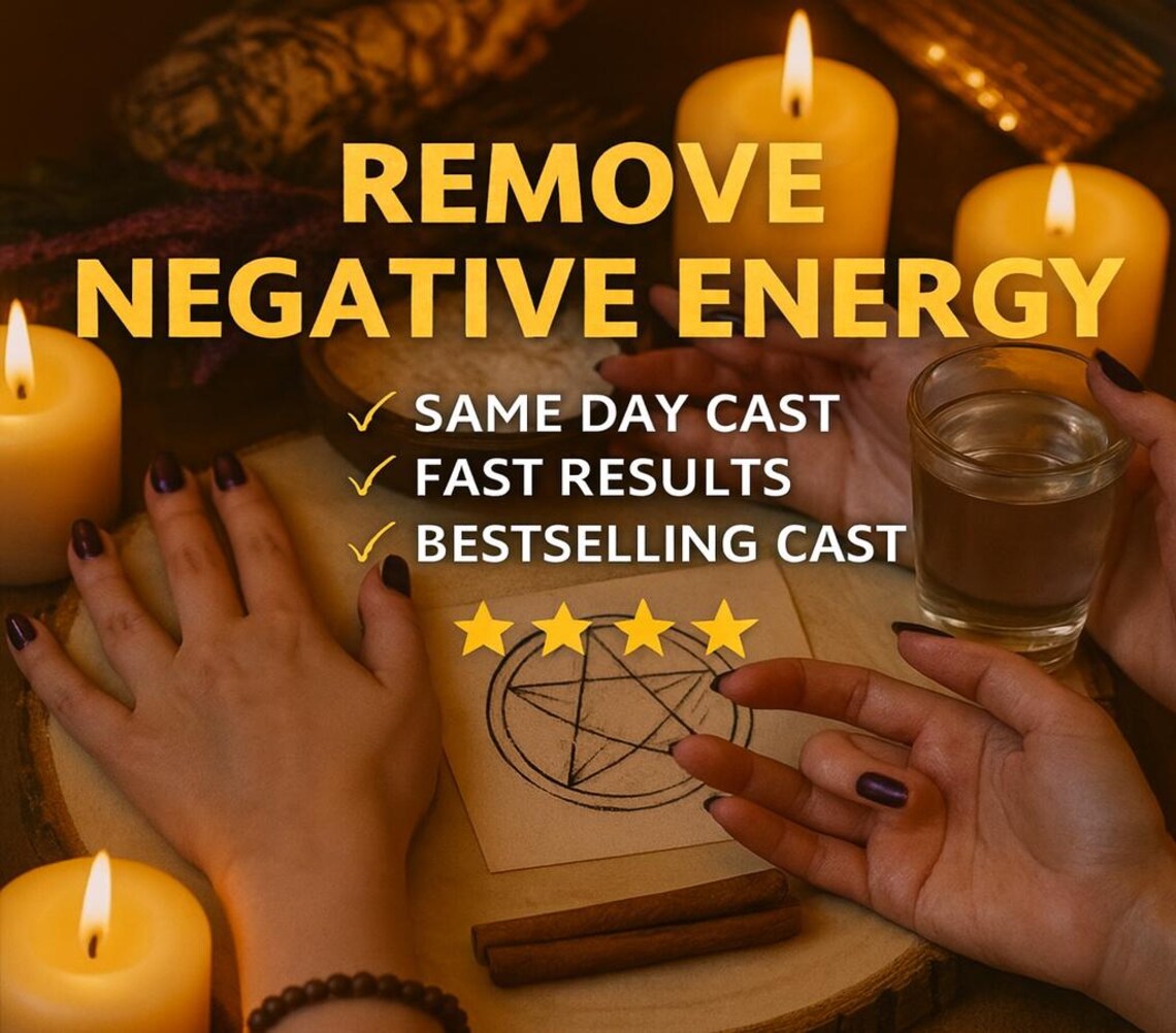 REMOVE NEGATIVE ENERGY Spell, Spiritual Cleanse, Aura Cleansing, Curse ...