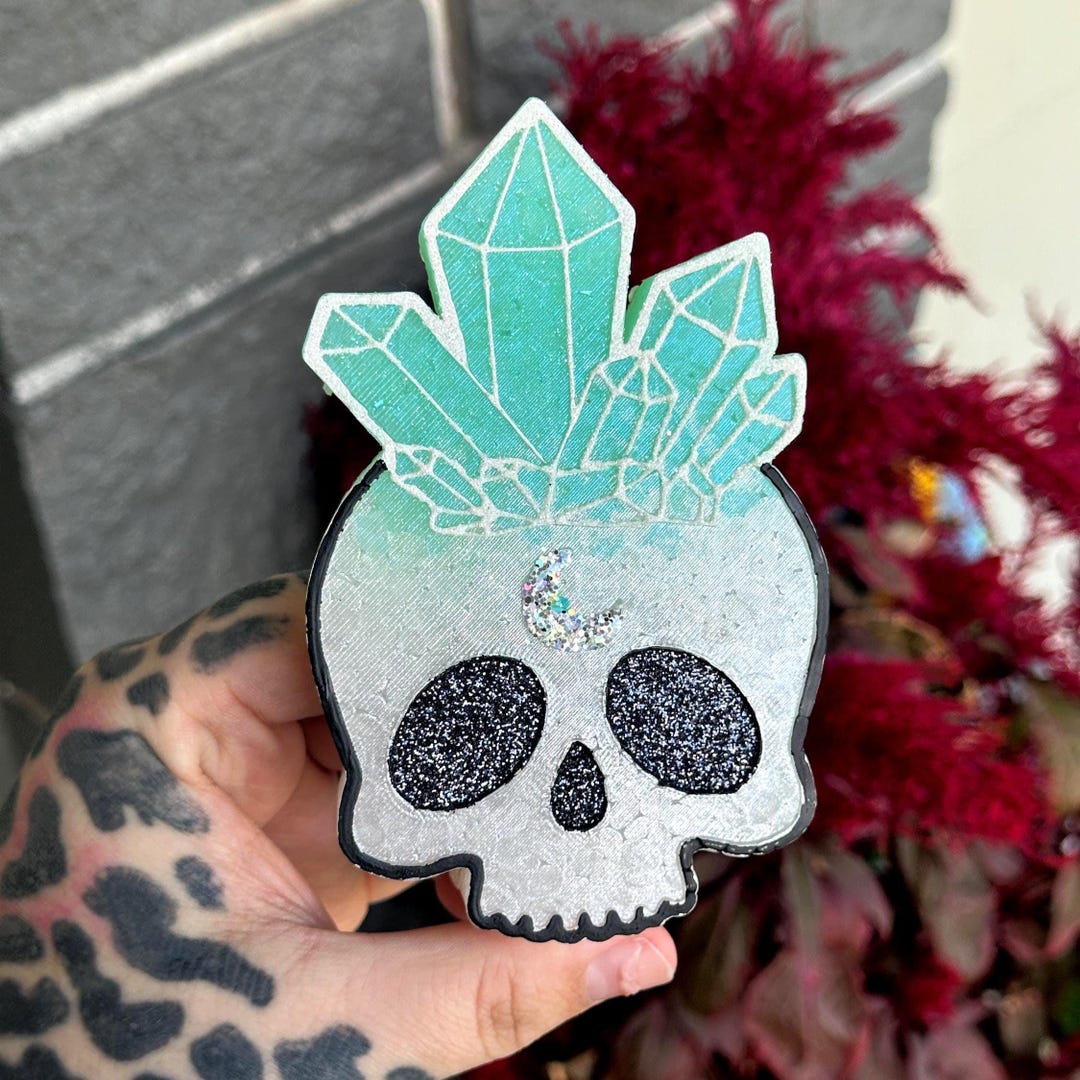 Celestial Crystal Skull - Etsy