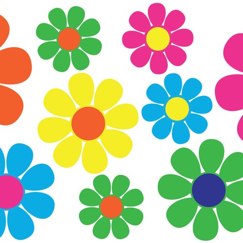 Hippie Flower Power Decals - Etsy