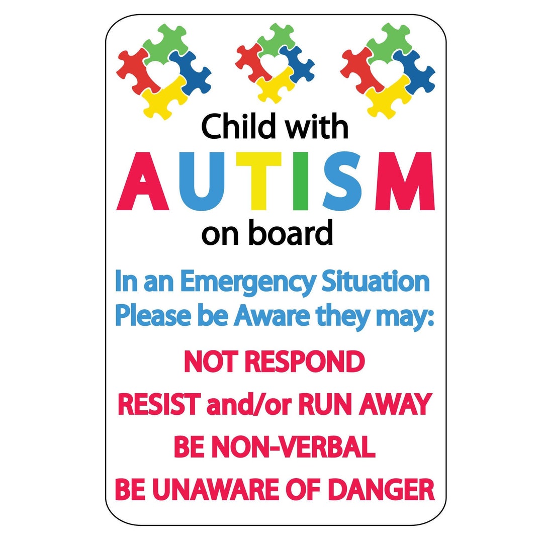 Autism Awareness for Emergency Responders - Etsy