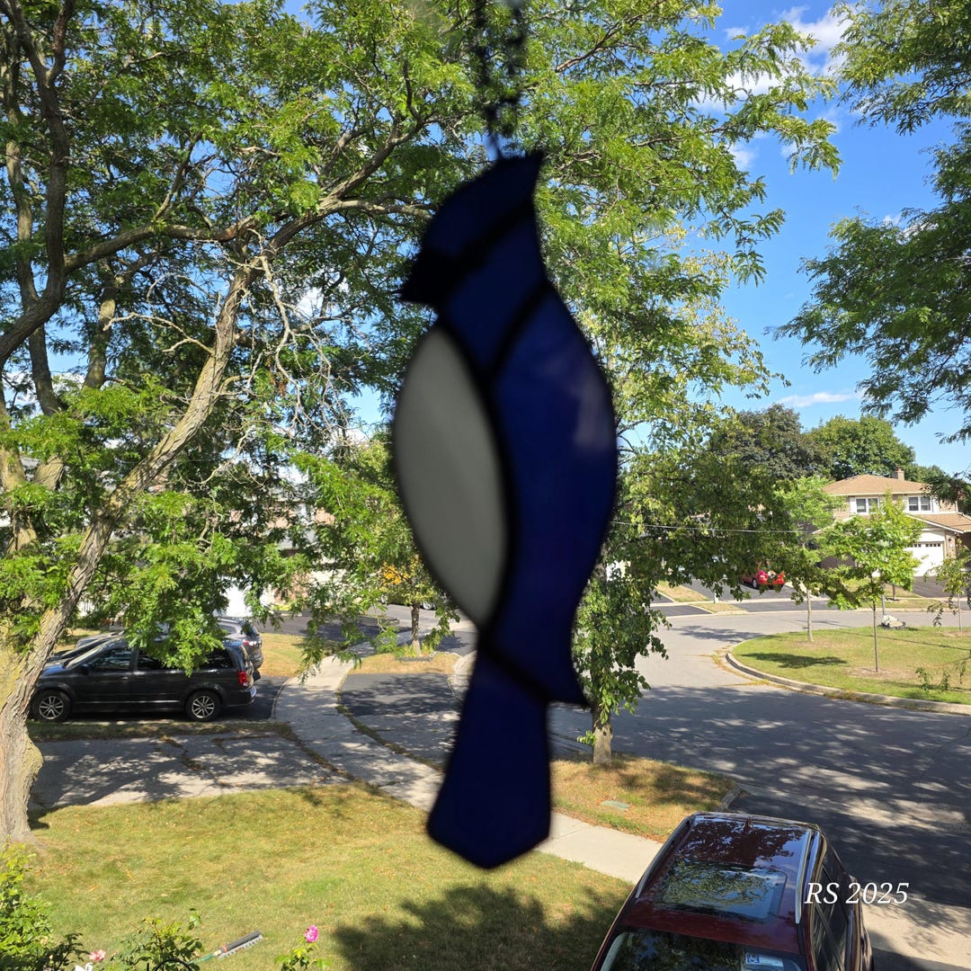 Stained Glass - Blue Jay - Etsy