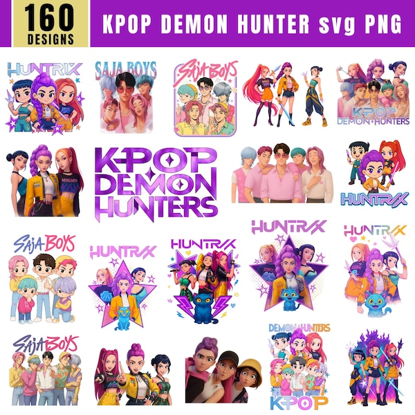 Kpop Demon Hunters Logos - Etsy