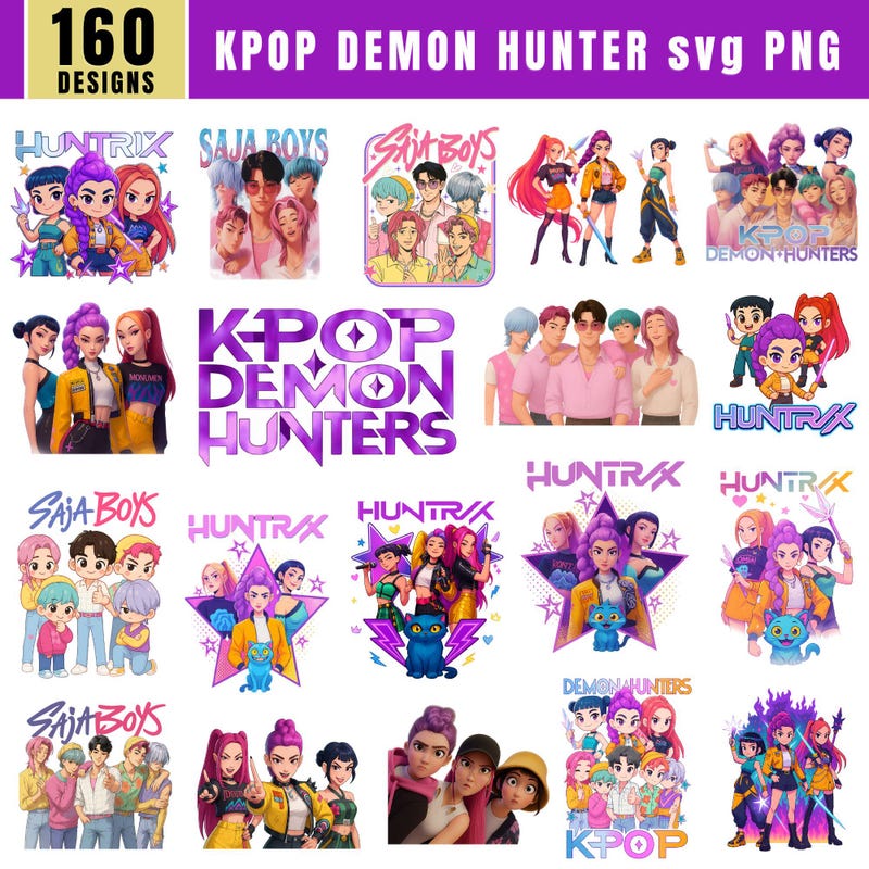 Kpop Demon Hunters Huntrix Logo - Etsy