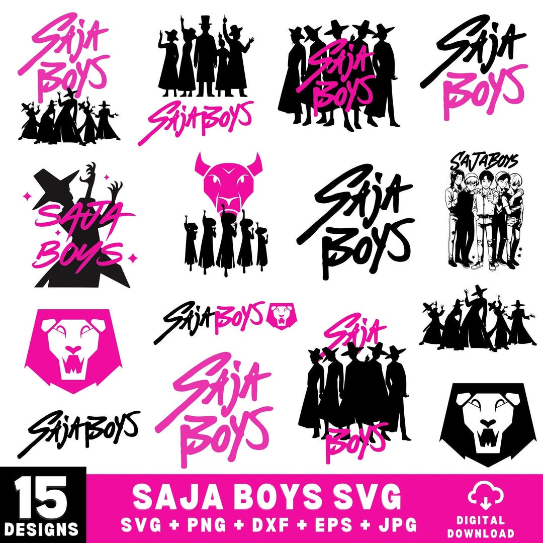 Kpop Demon Hunters Logos, Saja Boys Cosplay, Saja Boys Vector Illustration Design, K Pop Demon ...