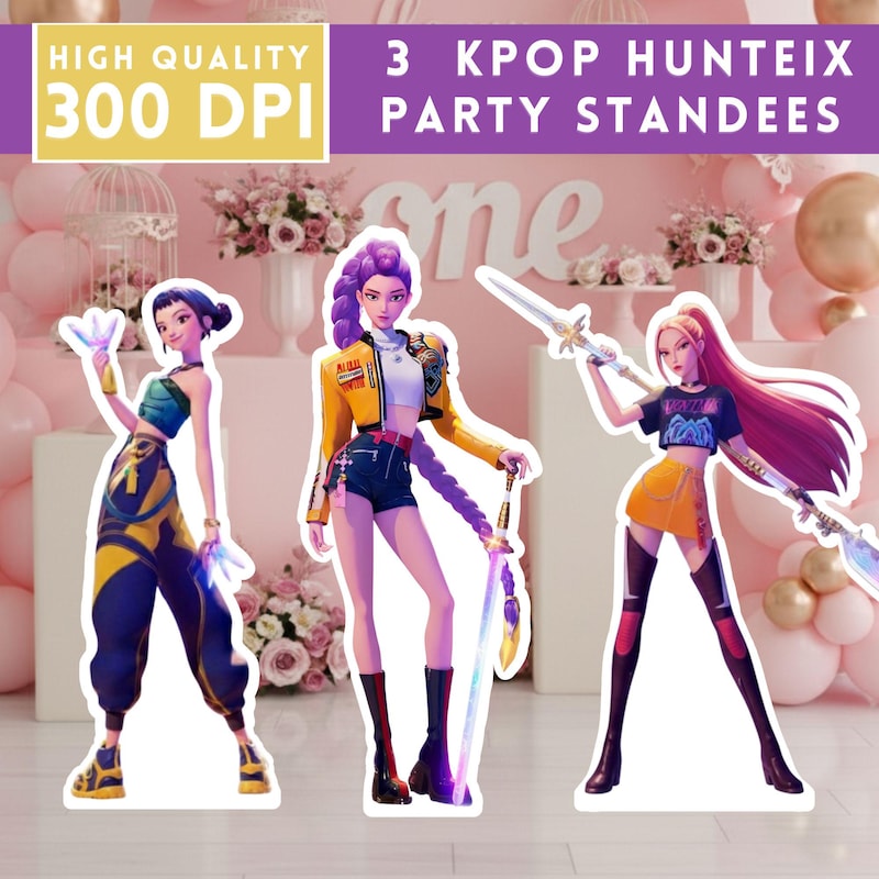 Kpop Demon Hunters Huntrix Background - Etsy New Zealand