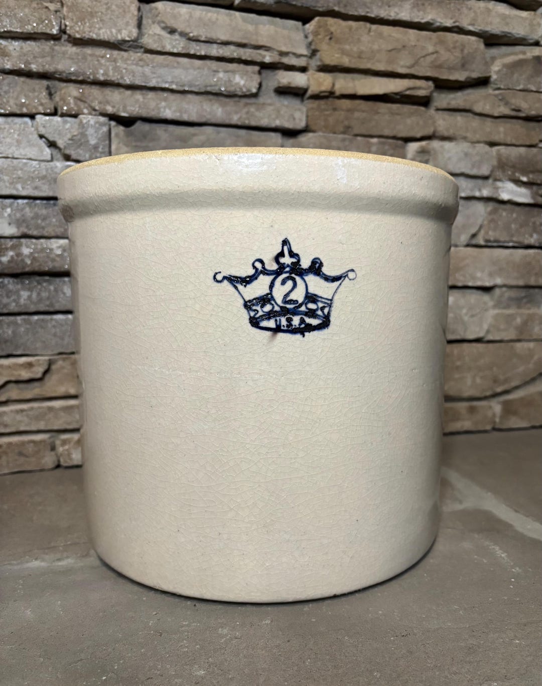 Crown 2 Gallon Stoneware Crock - Etsy
