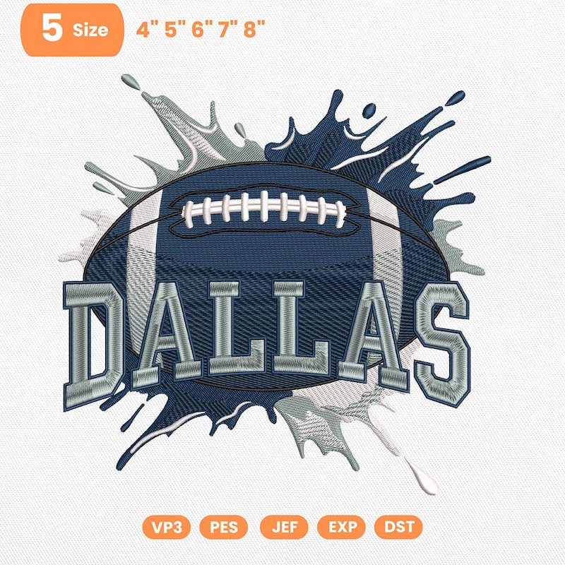Dallas Cowboys Embroidery Design - Etsy