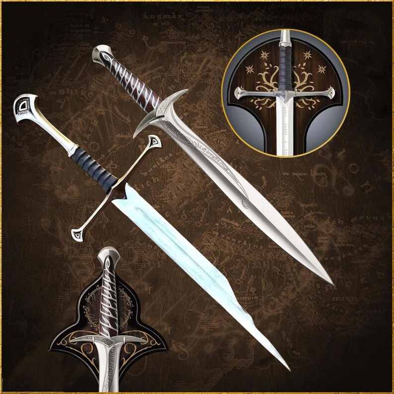 Hand-forged Reforged King’s Broken Sword Replica, Medieval Bilbo ...