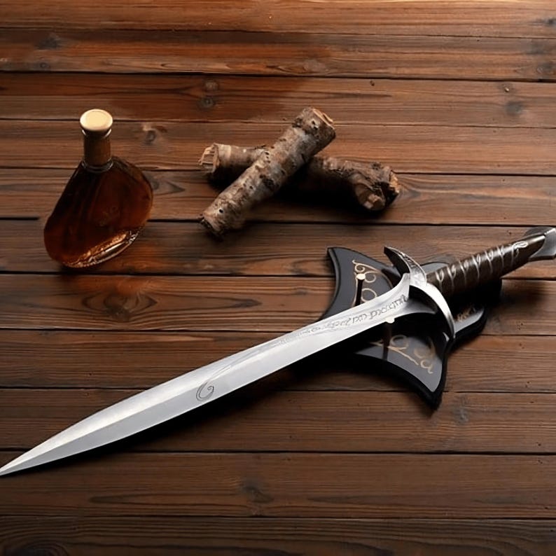 Hand-forged Reforged King’s Broken Sword Replica, Medieval Bilbo ...