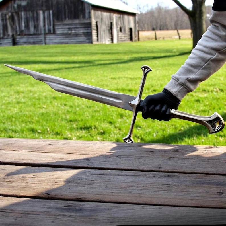 Hand-forged Reforged King’s Broken Sword Replica, Medieval Bilbo ...