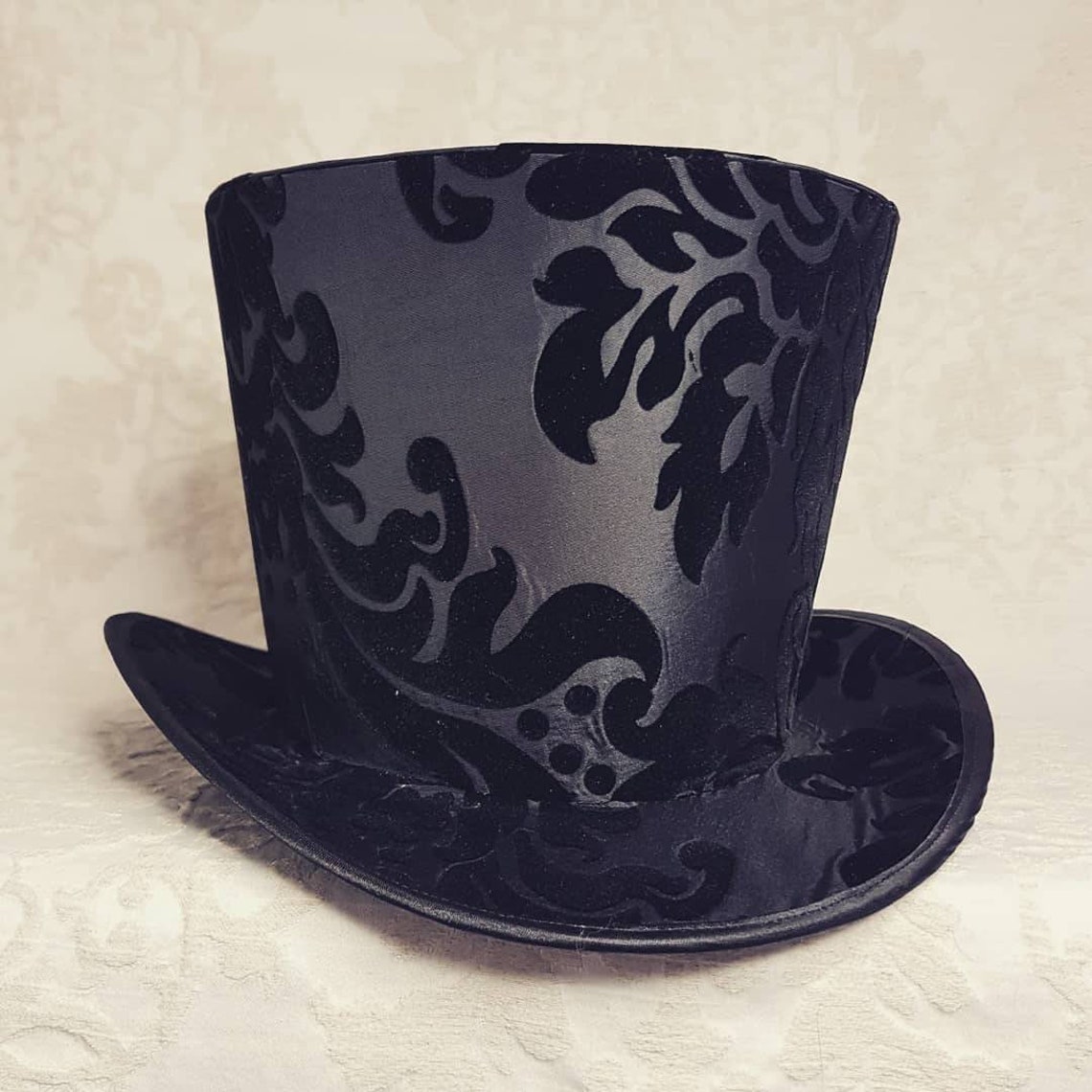Brocade Top Hat Full Size Top Hat Historic Hat Top Hat to - Etsy UK