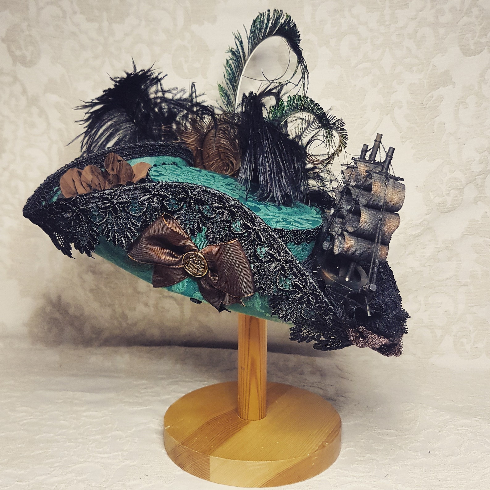 Pirate Hat Tricorn Hat Steampunk Pirate Rococopunk Hat - Etsy