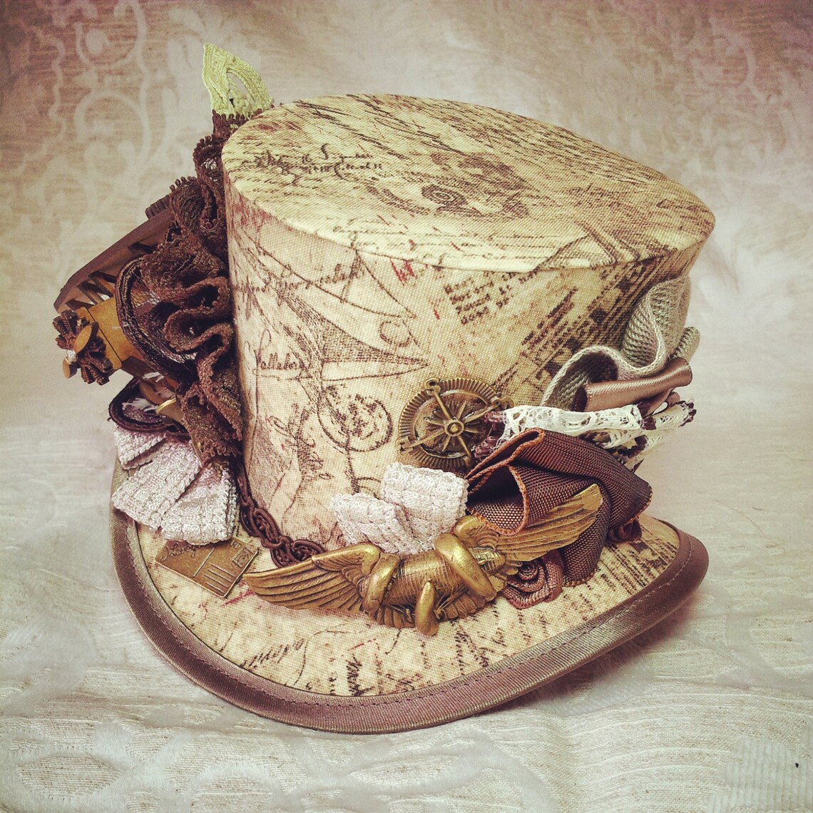 Steampunk Hat Mini Top Hat Aviator costume Steampunk | Etsy