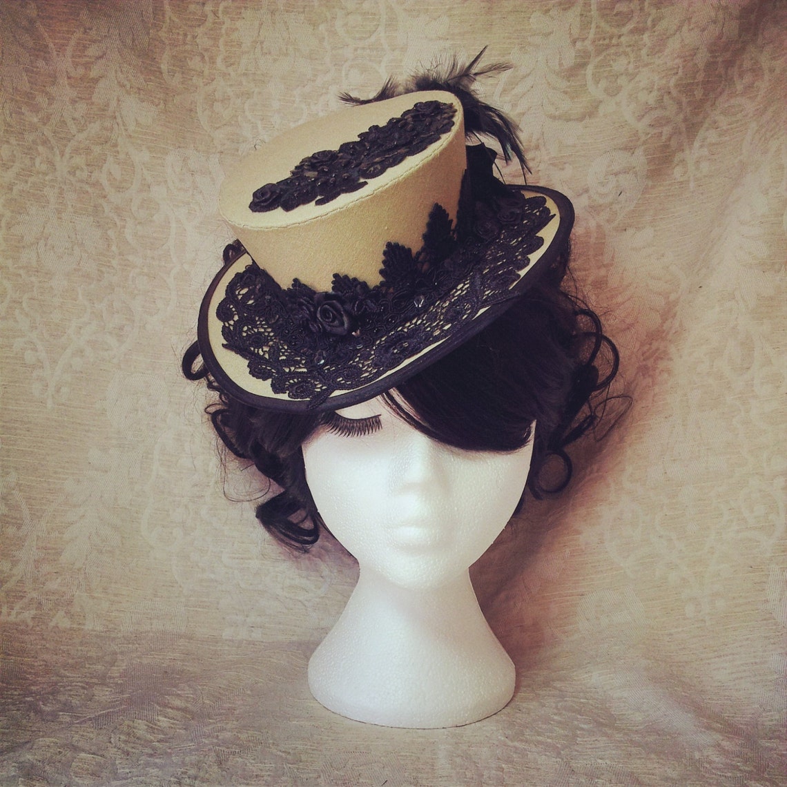 Victorian Percher Hat Riding Hat With a Western Style. Wild - Etsy