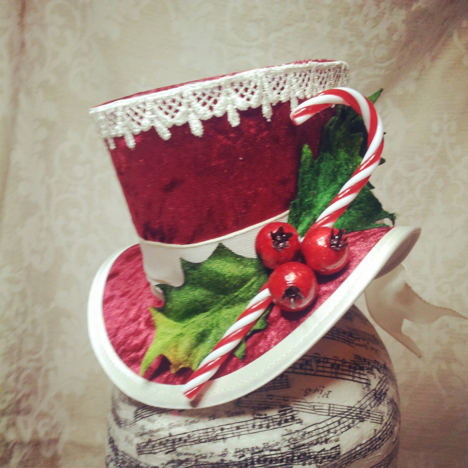 Christmas Mini Top Hat for Holidays, Parties and Performances. - Etsy
