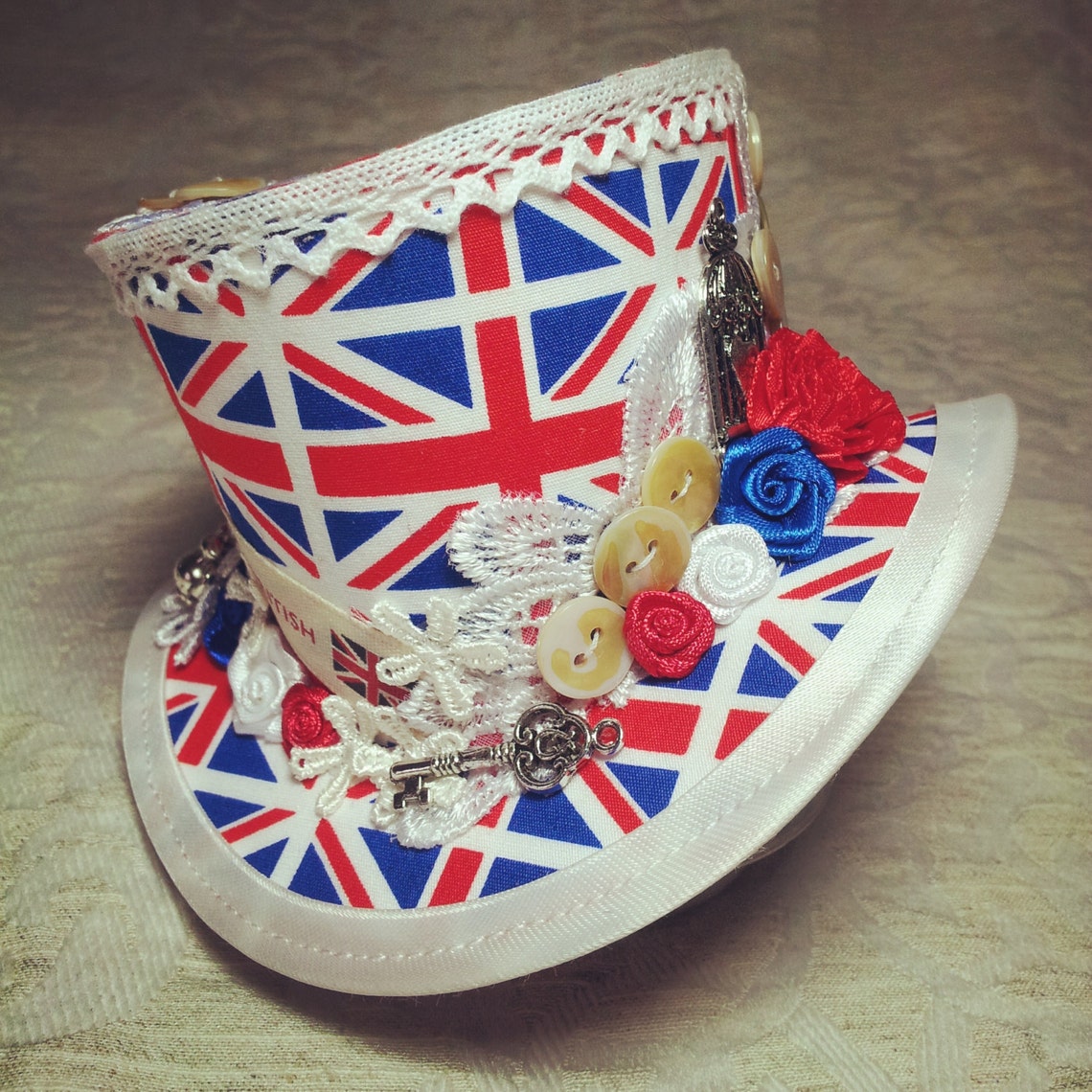 British Themed Hat Protest March Tea Party Hat Steampunk | Etsy
