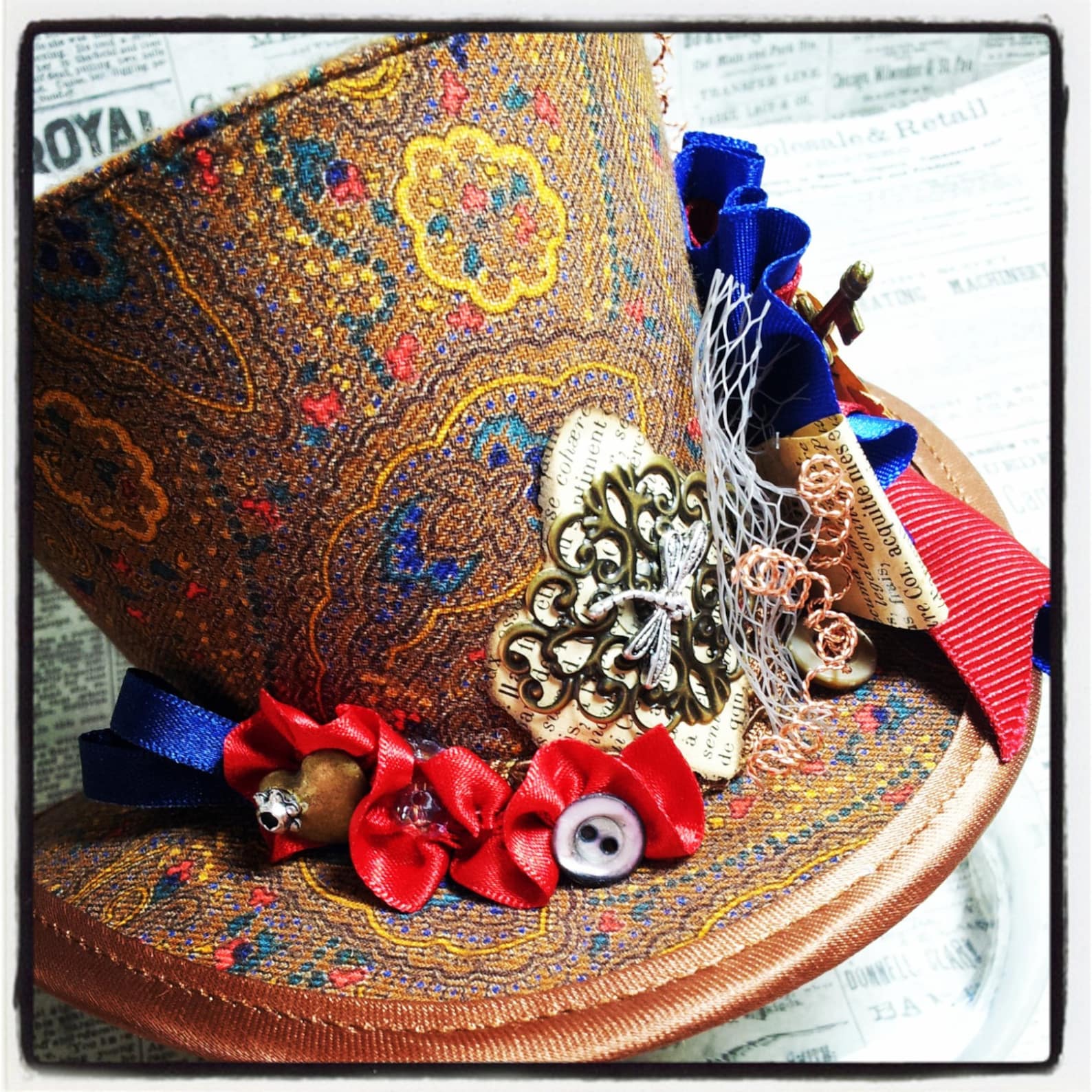 Ringmaster Hat, Circus Top Hat, Circus Costume, Carnival Hat, Steampunk ...