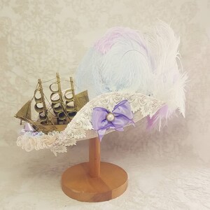 Pirate Hat, Tricorn Hat, Steampunk Pirate, Rococopunk Hat, Cosplay Hat ...