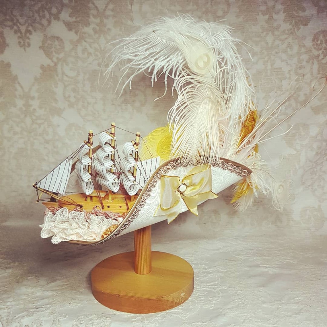 Pirate Tricorn Pirate Hat Renaissance Costume Steampunk - Etsy