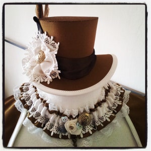 Occassion Mini Top Hat, Victorian Percher Hat, Silk Mini Top Hat ...