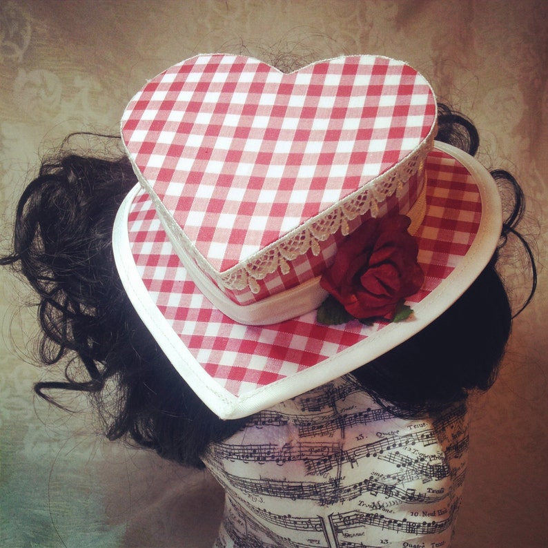 Heart shaped hat Burlesque outfit Kawaii fashion Occasion | Etsy