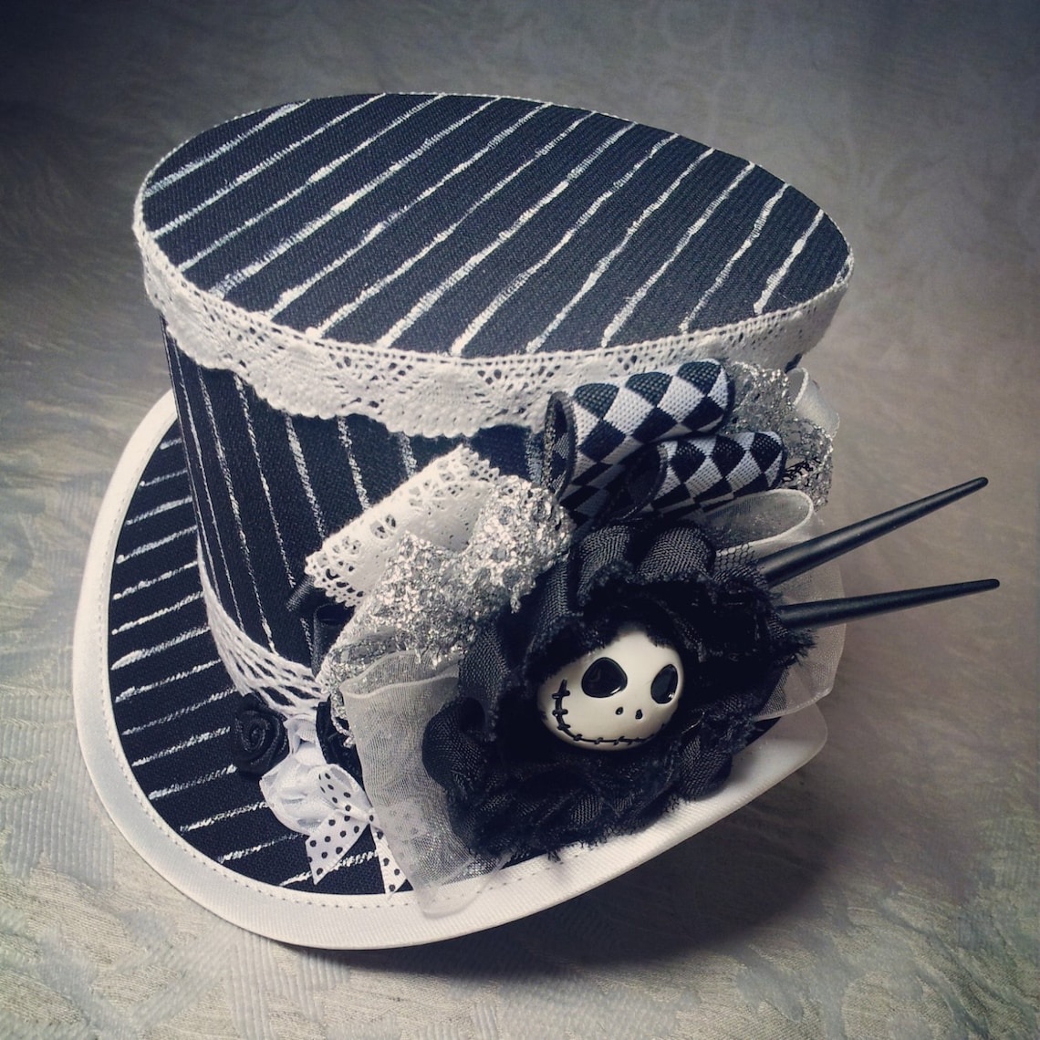 Gothic Mini Top Hat Mini Top Hat Steampunk Hat Gothic - Etsy