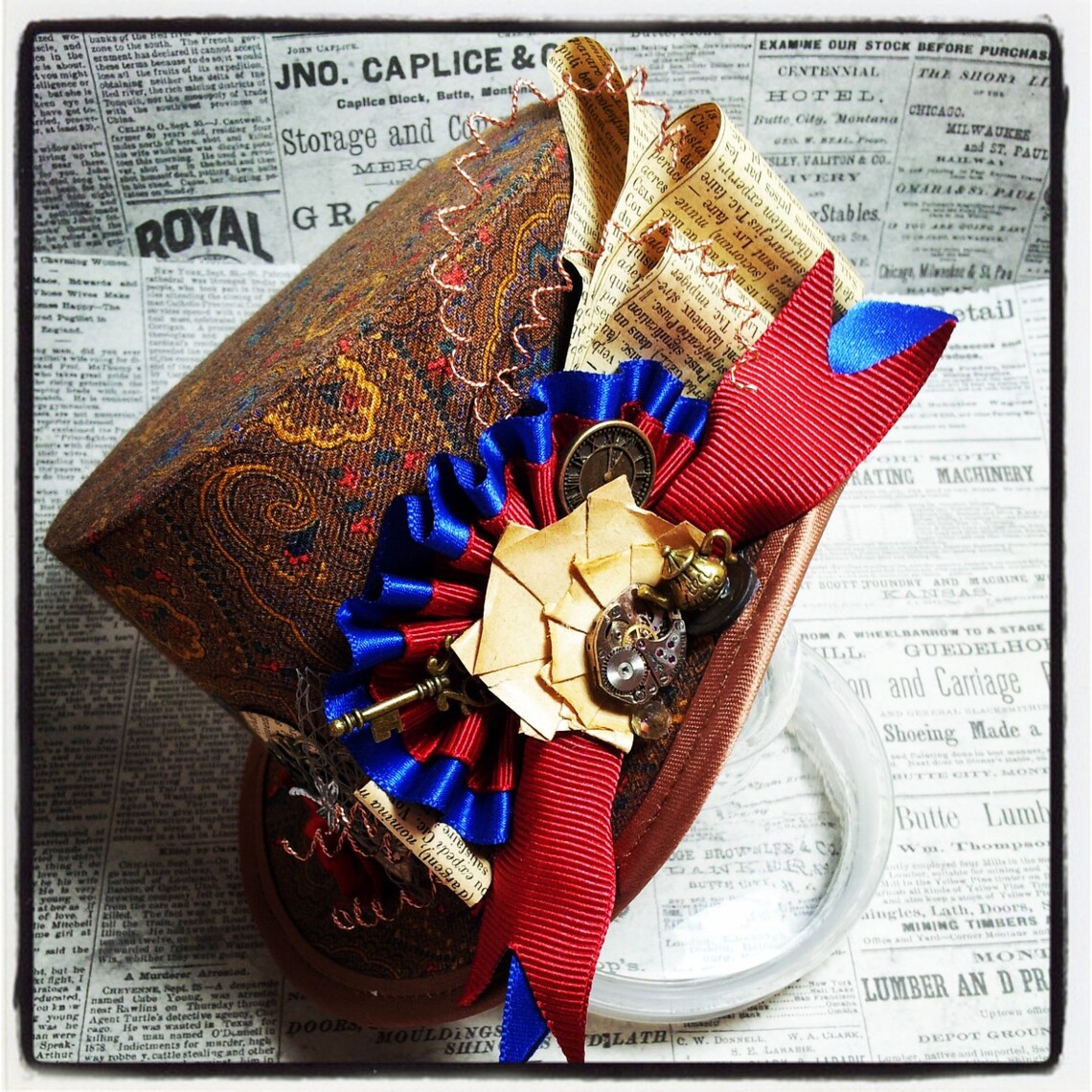 Circus Hat Ringmaster Hat Mini Top Hat Carnival Hat Mardi | Etsy