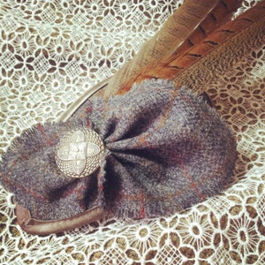 Steampunk Fascinator, Tweed Fascinator, Hair Accessory, Burlesque ...