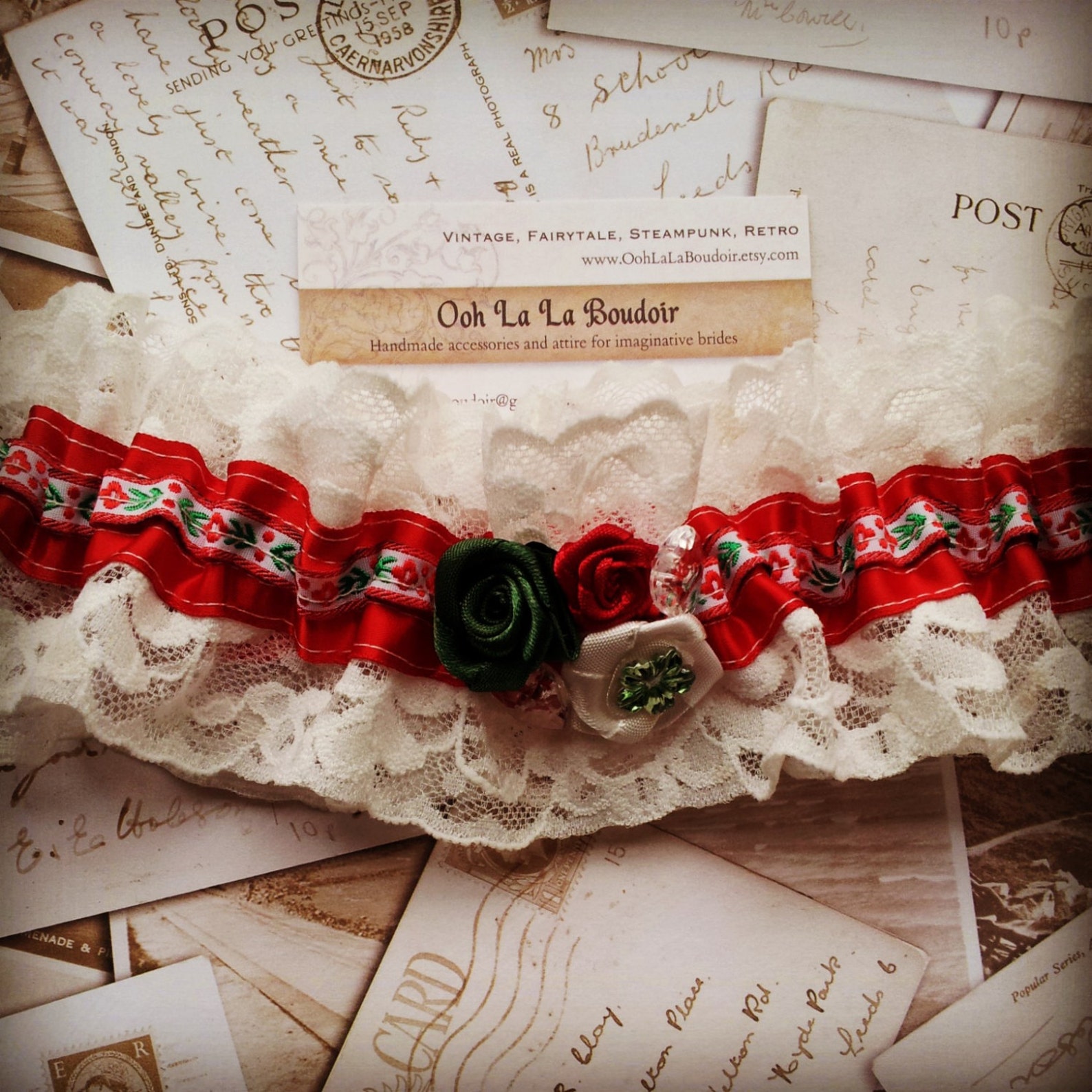 Christmas Garter Festive Garter Holiday Garter Mary - Etsy