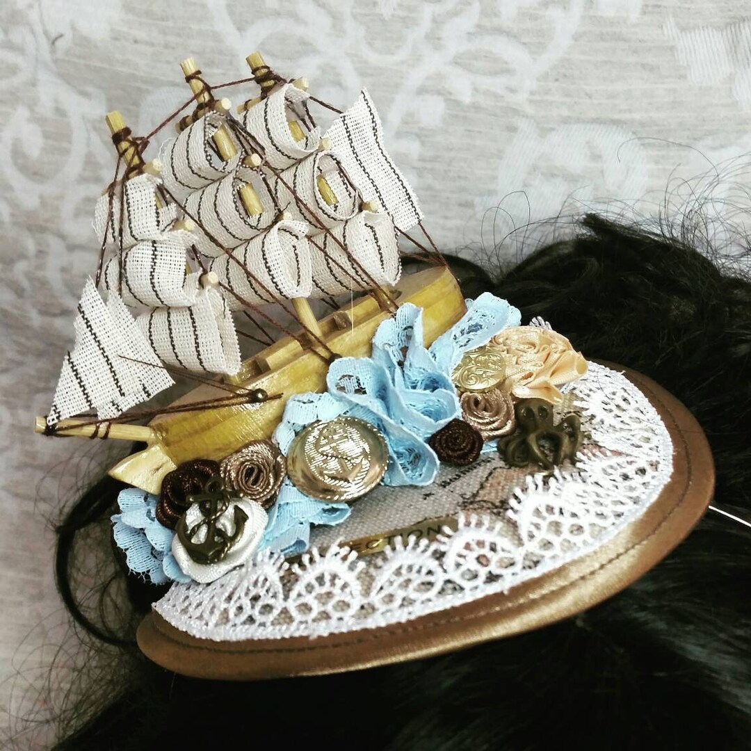 Steampunk Fascinator, Pirate Fascinator, Steampunk Headband, Pirate ...