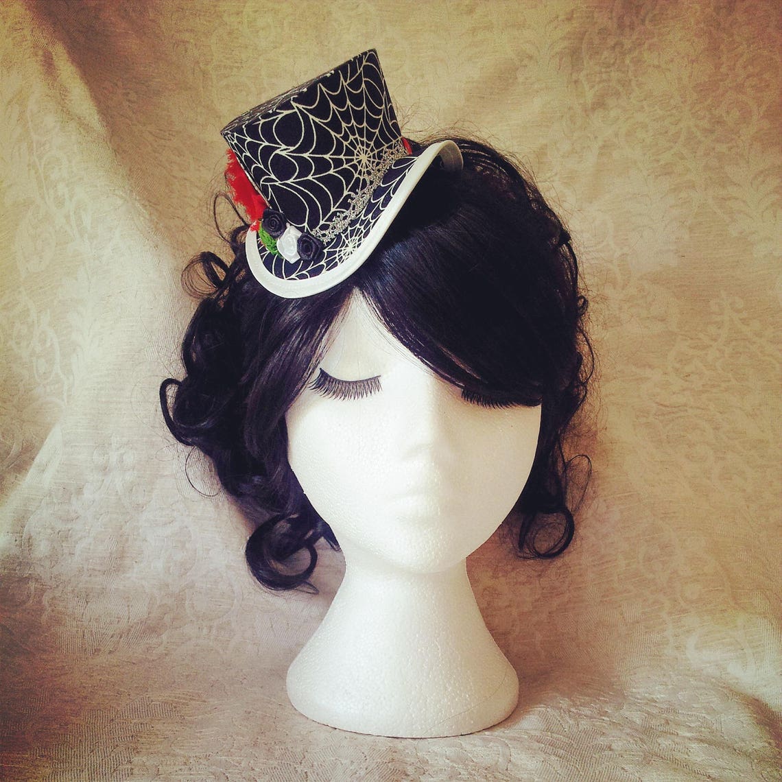 Halloween Mini Top Hat Spider Top Hat Mini Top Hat | Etsy