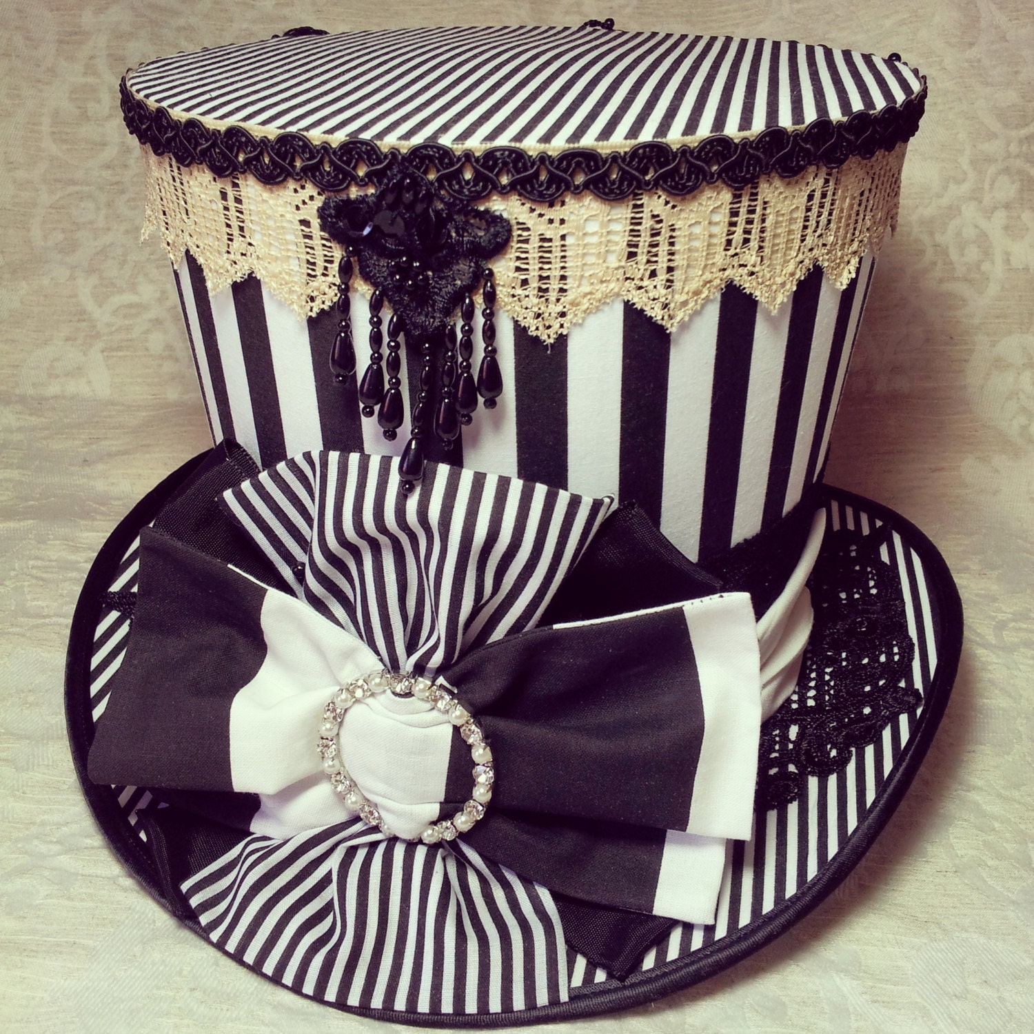 Mad Hat, Steampunk Top Hat, Full Size Top Hat, Top Hat, Custom Hat ...