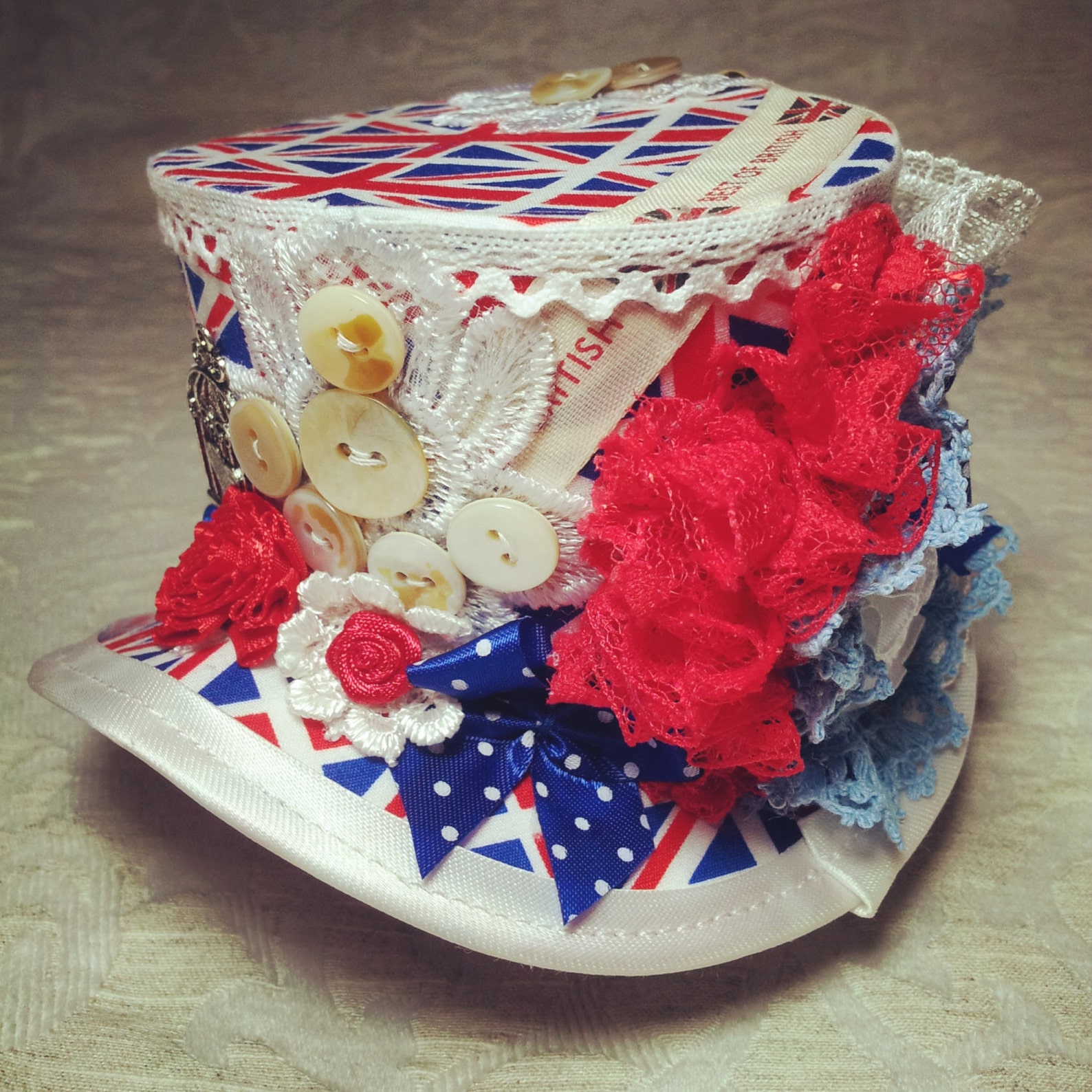 British Themed Hat Protest March Tea Party Hat Steampunk | Etsy