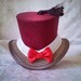 Fez Hat, Fez Mini Top Hat, Miniature Fez, Fez Fascinator, Cosplay ...