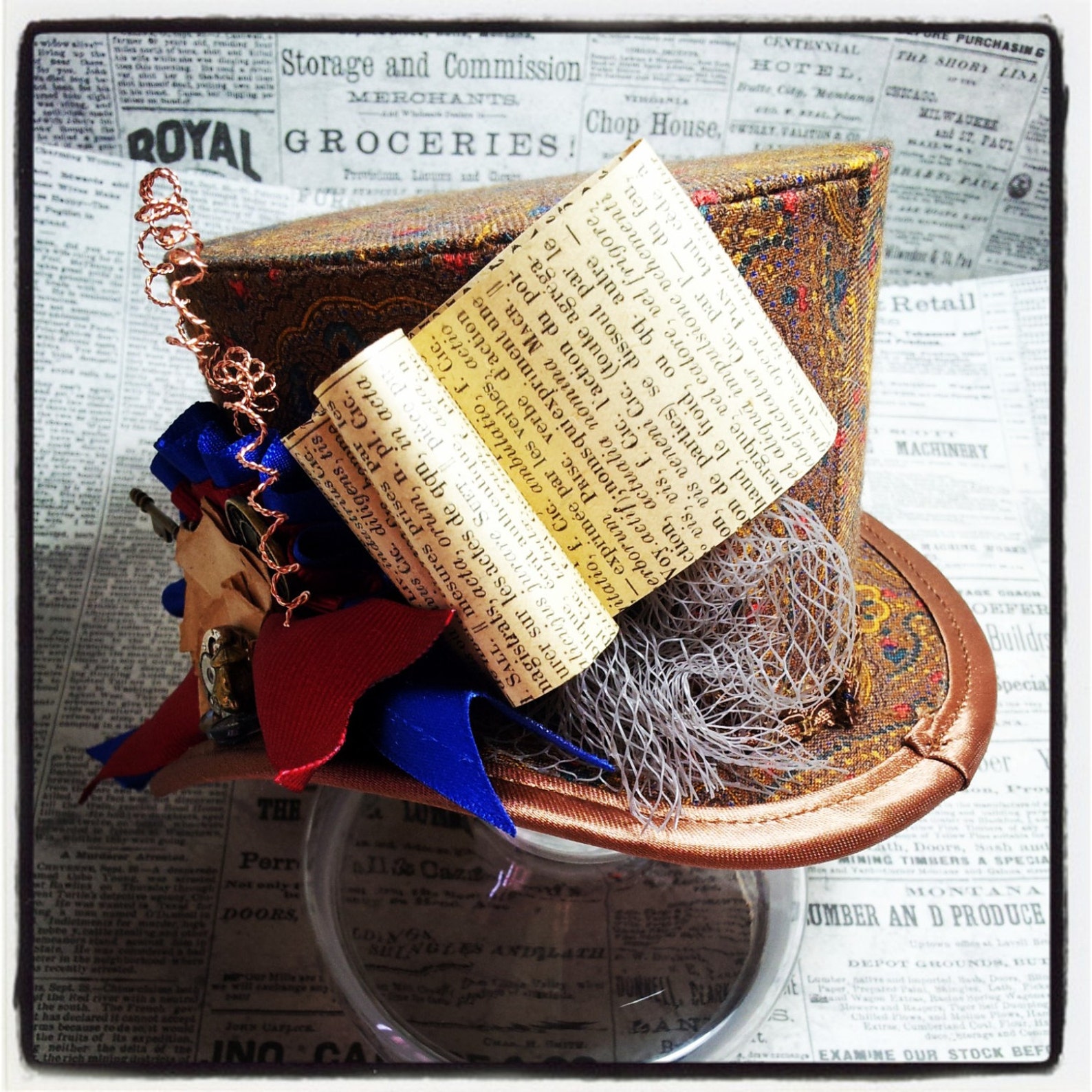 Ringmaster Hat, Circus Top Hat, Circus Costume, Carnival Hat, Steampunk ...