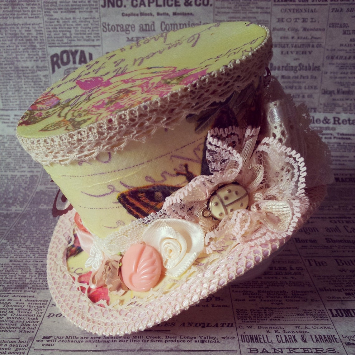 Spring Mini Top Hat Tea Party Hat Garden Party Hat - Etsy