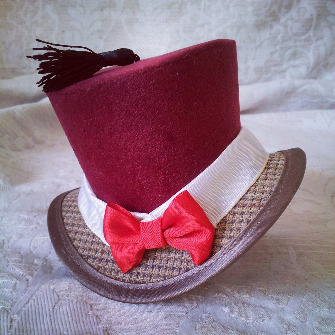Fez Hat Fez Mini Top Hat Miniature Fez Fez Fascinator | Etsy