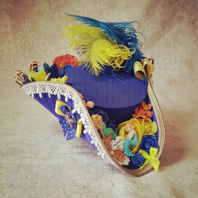 Tricorn Hat for Festivals and Re-enactment, Rococo Hat, Marie ...