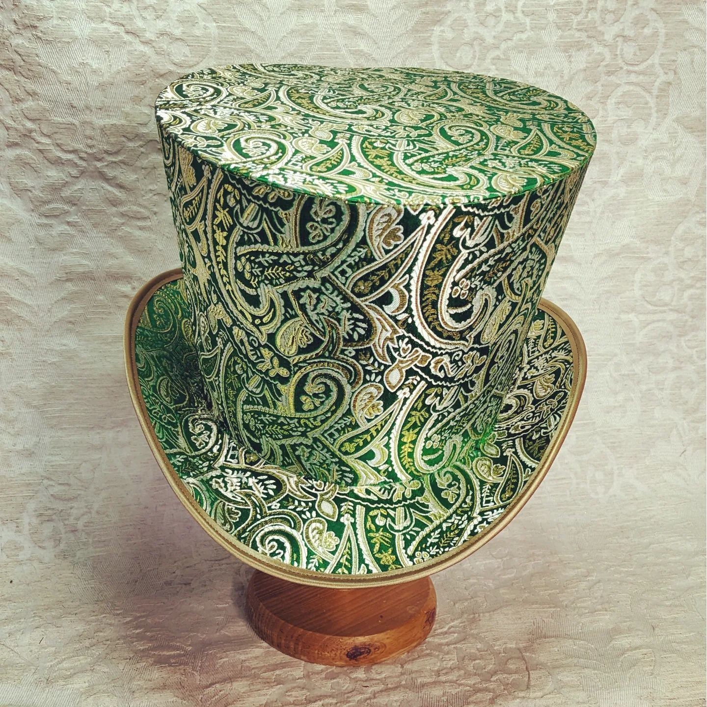 Green Top Hat, Saint Patricks Day Hat, Bright Festival Hat, Stage ...