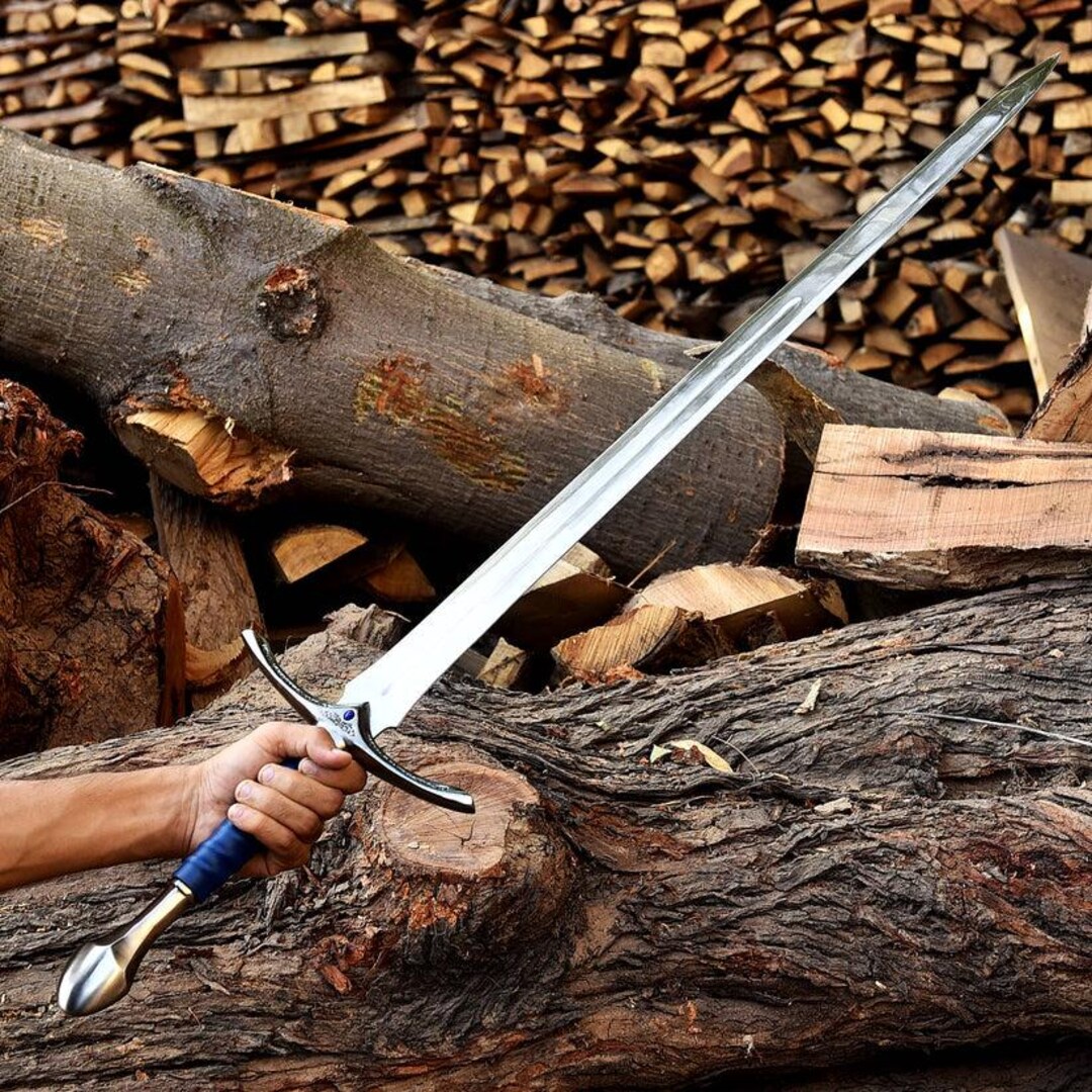 Custom Handmade Elven Rune Sword | King Elessar Longsword Replica ...