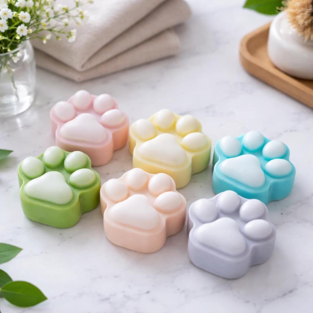 Handmade Cat Paw Soap Set, Essential Oil Soaps, Gift for Women - Etsy