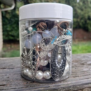 Silver Tone Jewelry Jar!! - Etsy