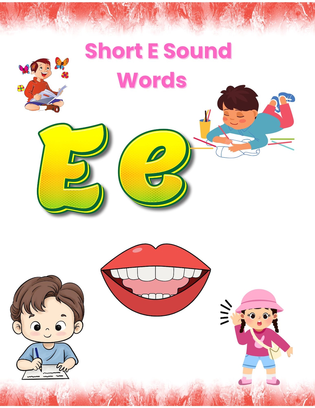Short E Sound Words - Etsy