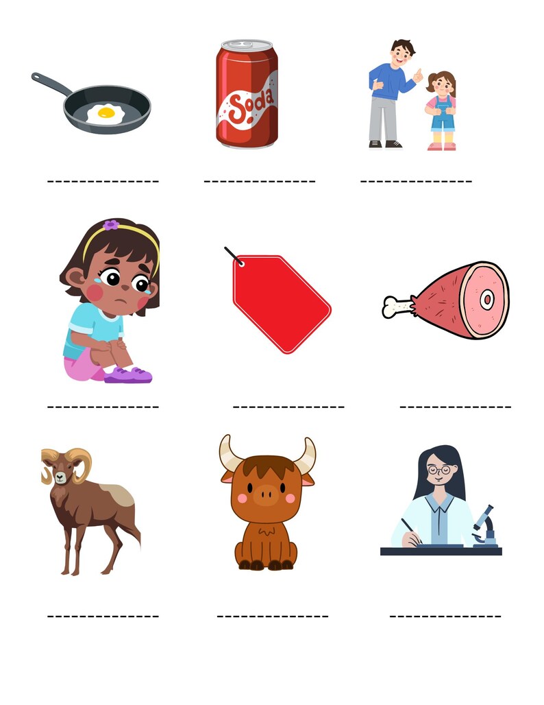 CVC Words Short A Printable Packet - Etsy