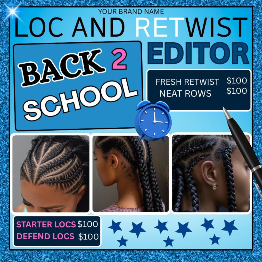 Locs Specials Flyer, Dread Locks Flyer, Hair Specials Flyer, Locs and ...