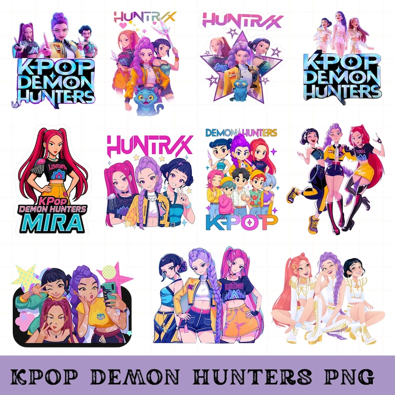 K Pop Demon Hunters Png - Etsy