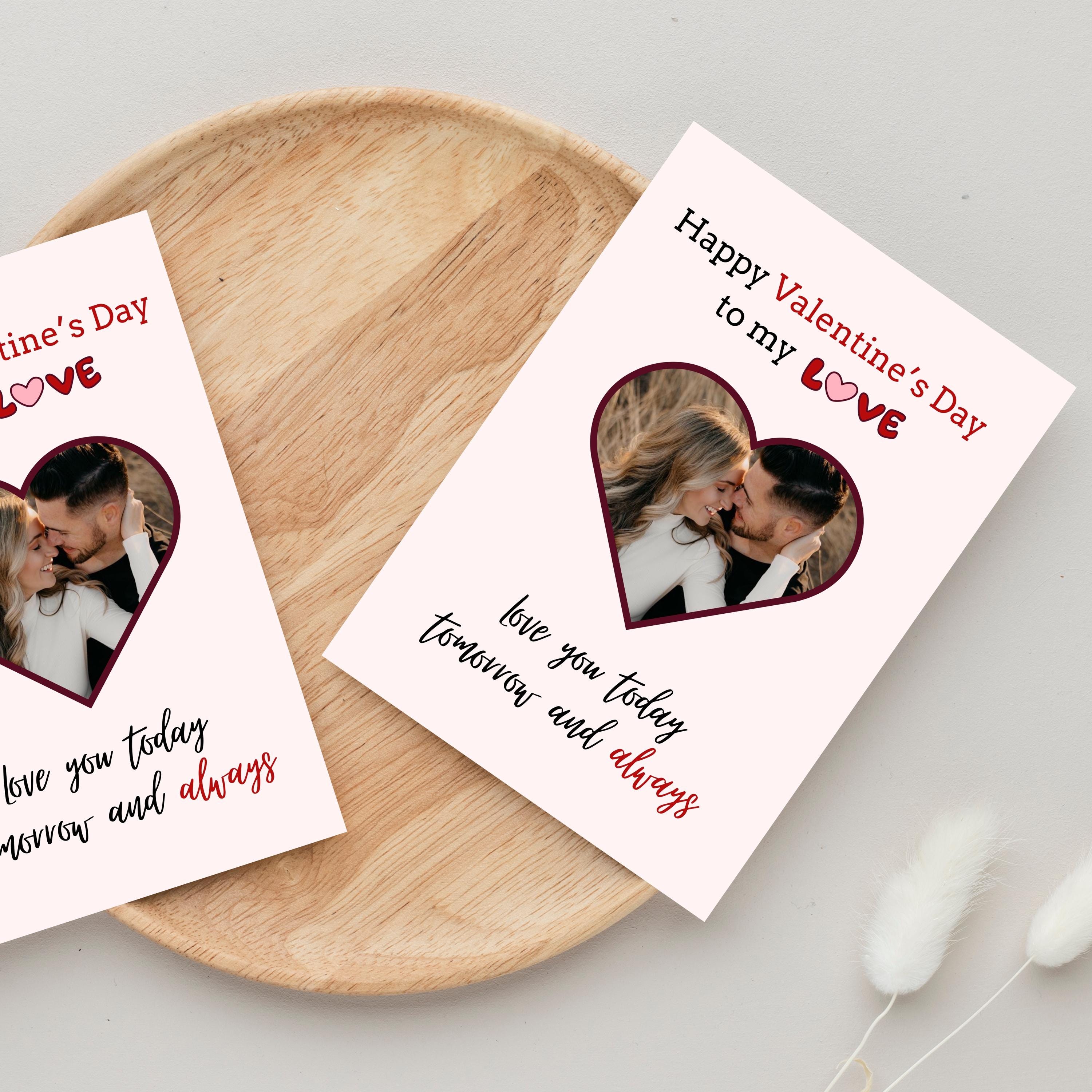 Editable Valentine's Day Card Template With Photo, Custom Valentine ...